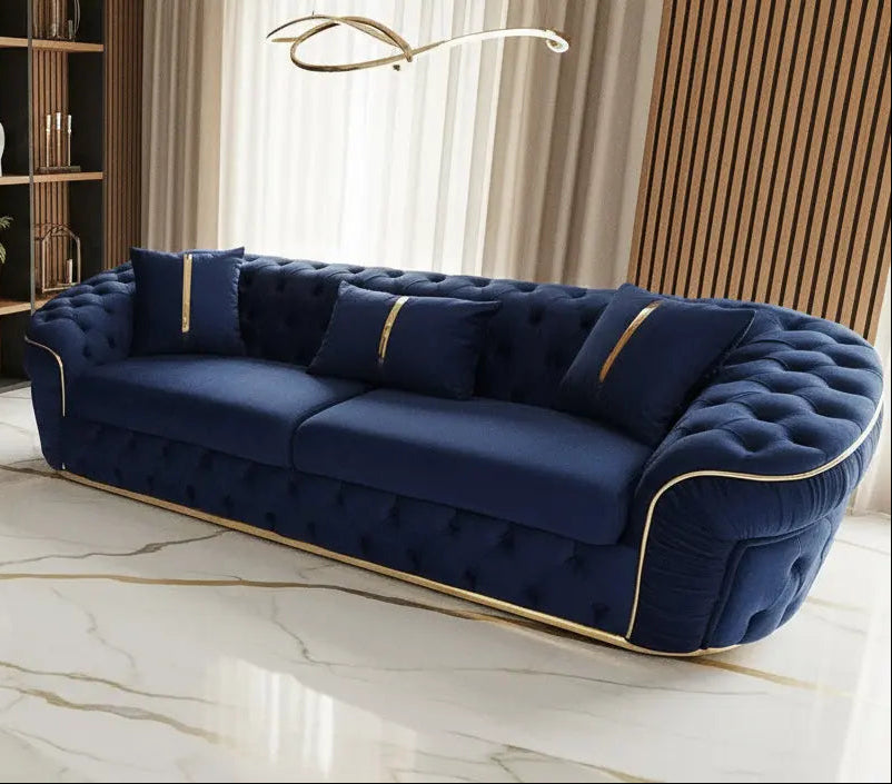 Ambassador Sofa Set - Modern Luxury Velvet Sofa – F I INTERIORS