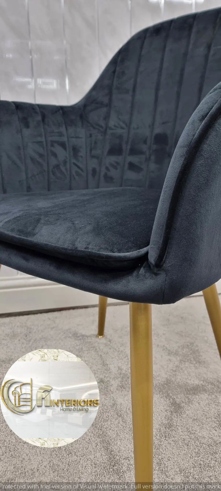 PRETORIA VELVET DINING CHAIR – F I INTERIORS