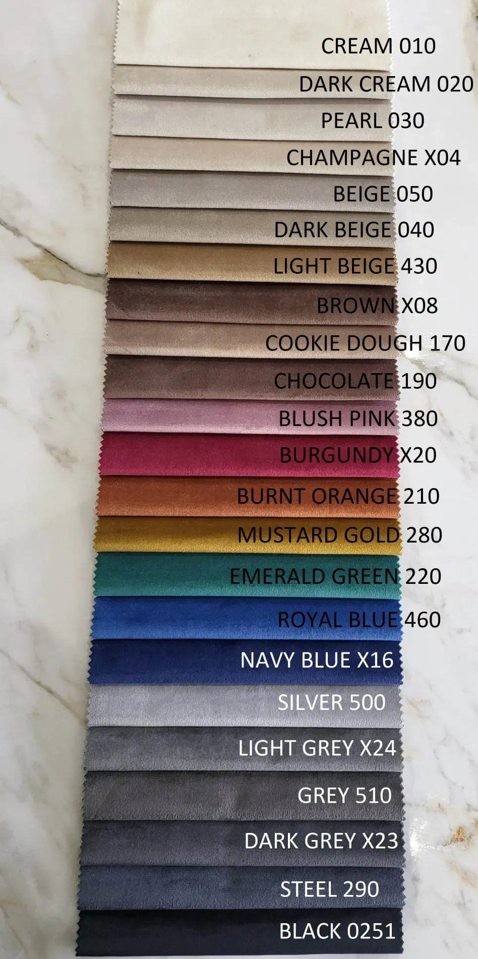 DUBAI SOFA SAMPLE - PLUSH VELVET SAMPLE FABRIC – F I INTERIORS