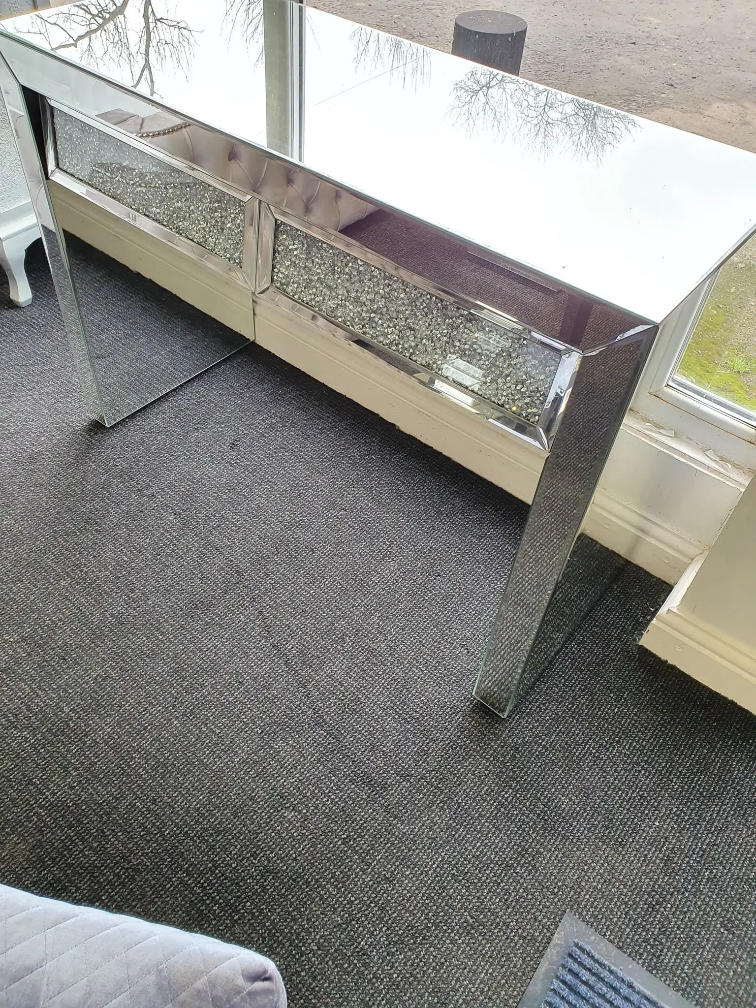 Crushed Diamond Dressing Table – F I INTERIORS