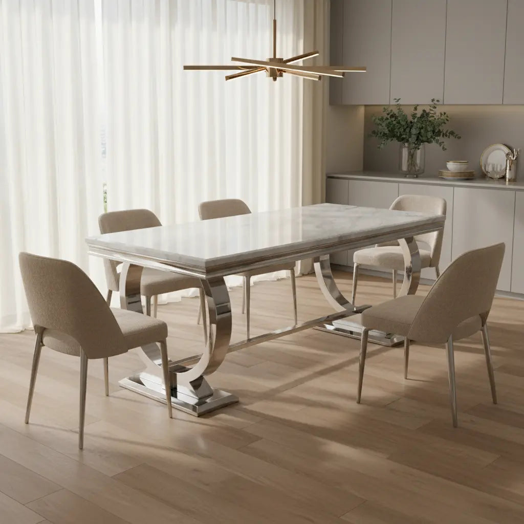 Marble Dining Table Arianna – F I INTERIORS